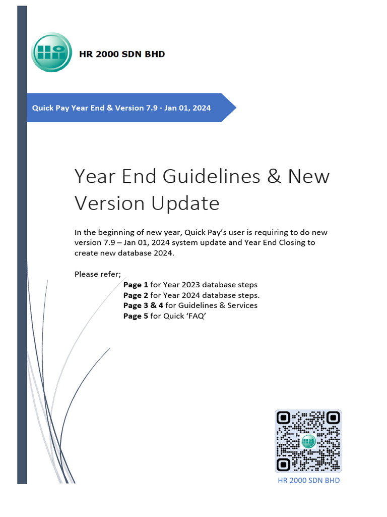Quick Pay Year End Update 2024 Guide | PDF