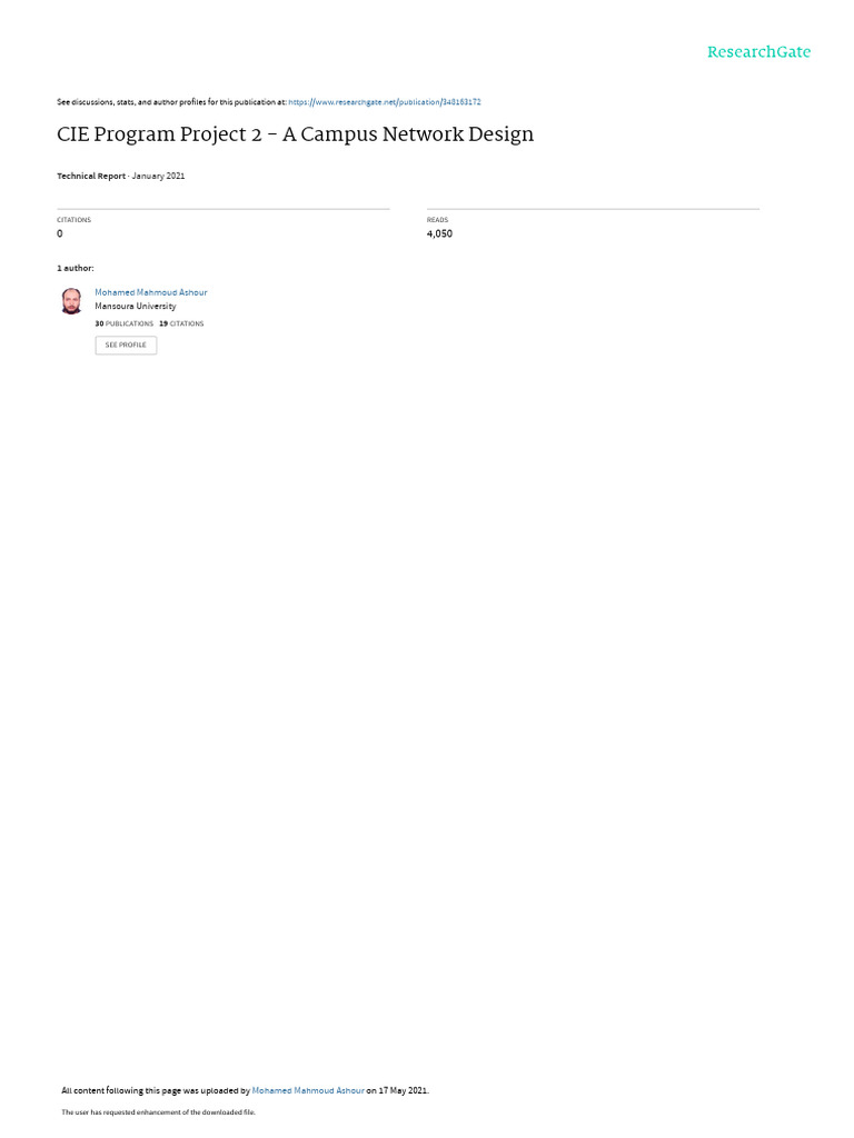 Networking Design For Organization Pdf