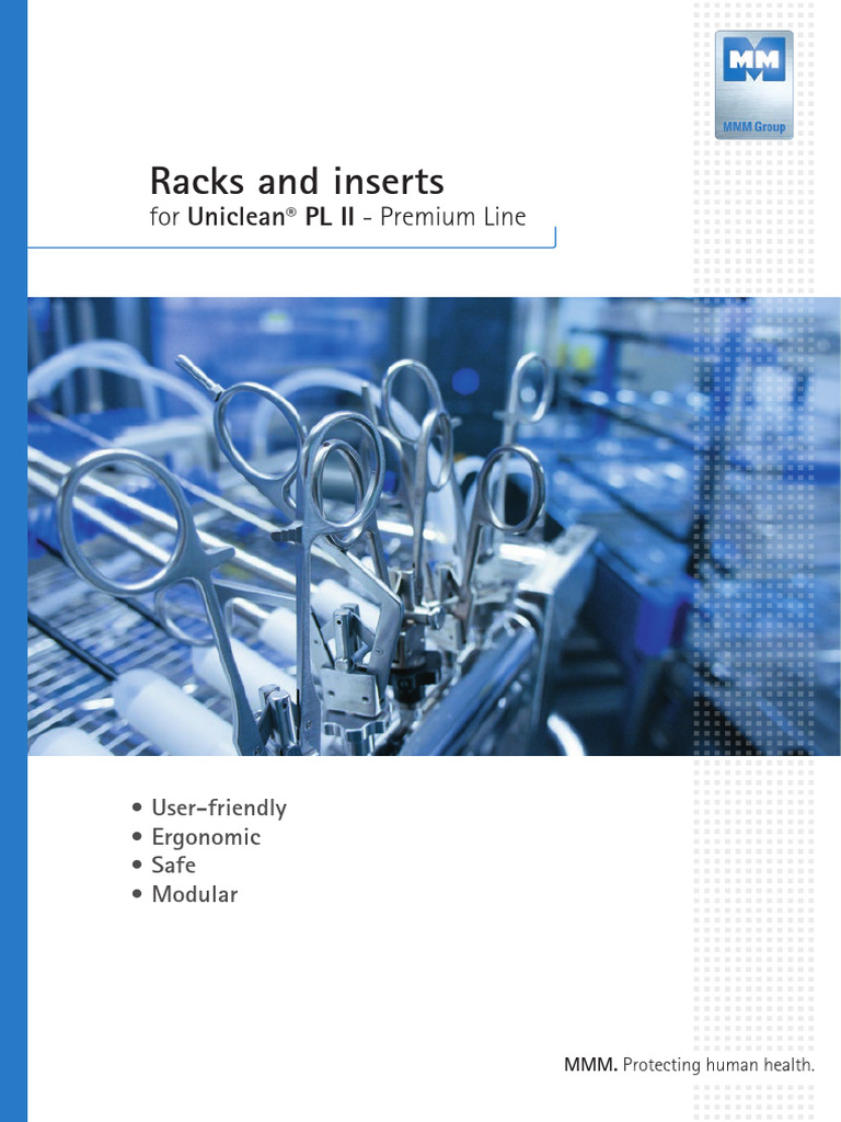 Uniclean PL II 15 Uniclean PL II 30 Racks and Inserts - Brochure en | PDF
