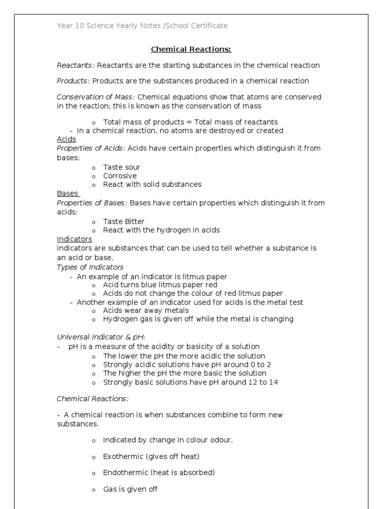 Science Notes-Bored of Studies ) | PDF | Stars | Dna