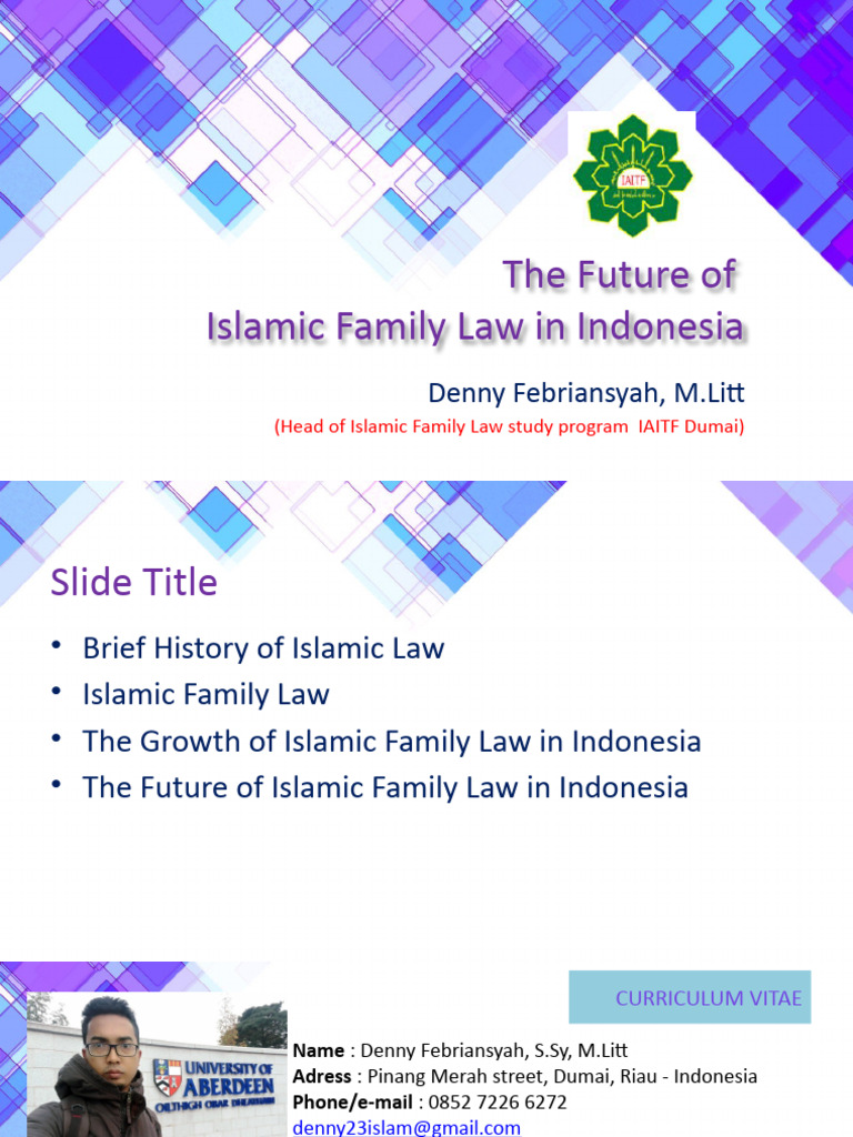 The Future of Islamic Family Law | PDF | Sharia | Marriage