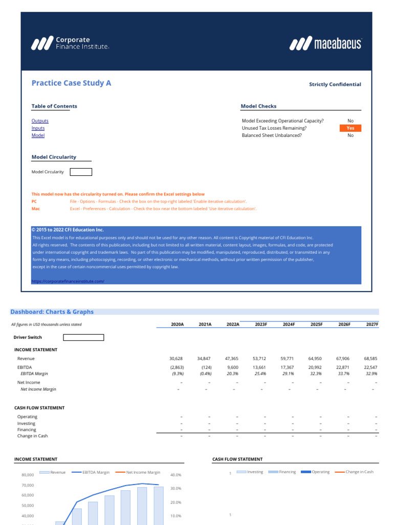 Practice Case Study A (Template) | PDF