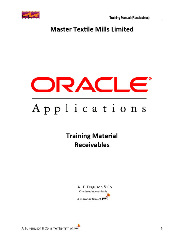 AR Training Manual 2022 | Download Free PDF | Debits And Credits | Receipt