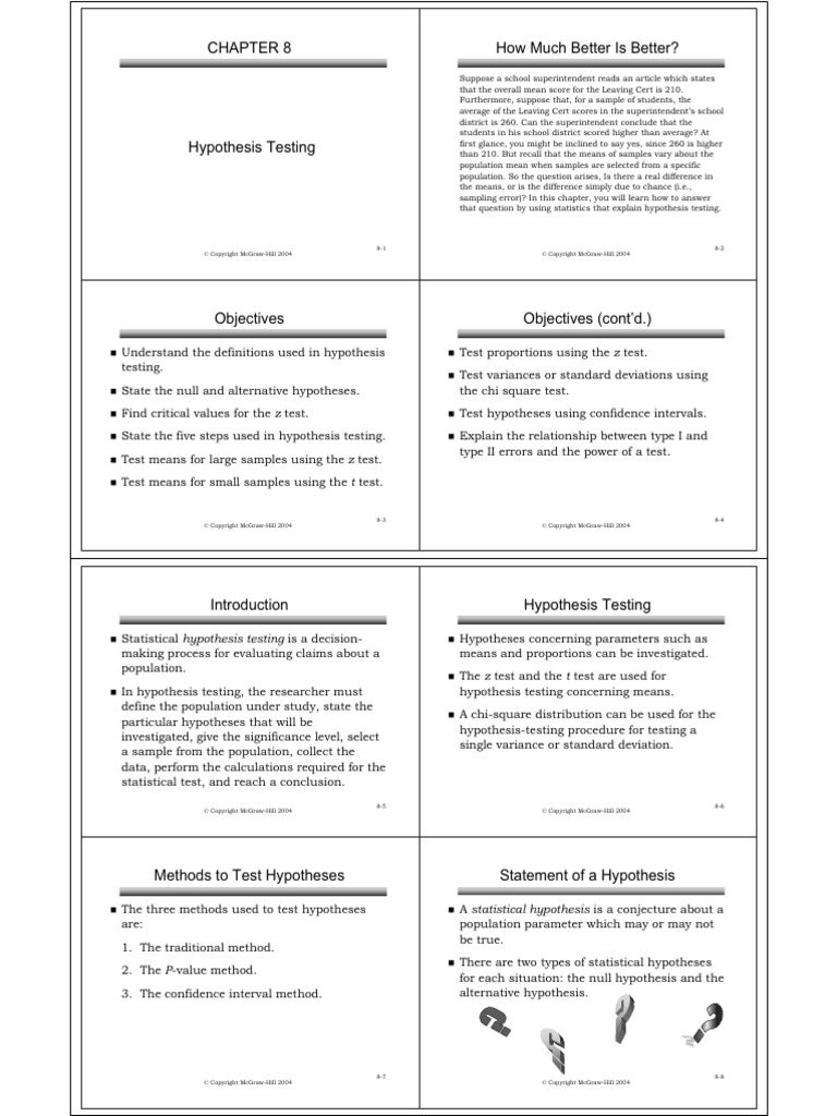 Lecture 4 Download Free Pdf Statistical Hypothesis Testing Type I And Type Ii Errors