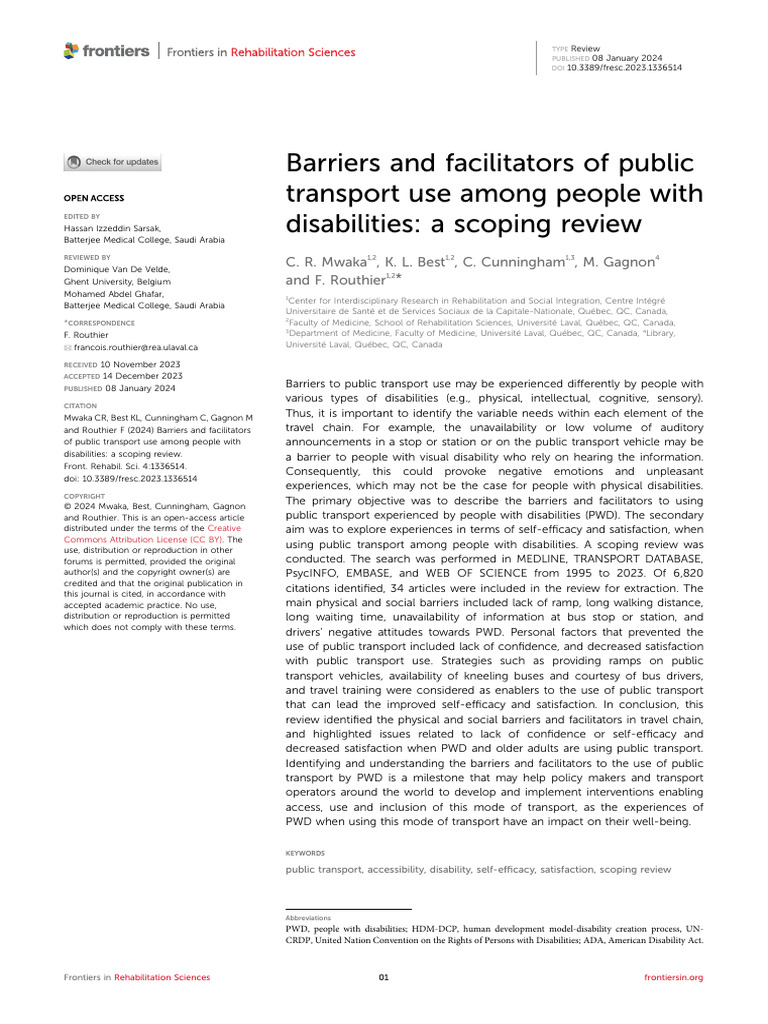 4 - Barriers and Facilitators of Public Transport Use Among People With Disabilities A Scoping ...