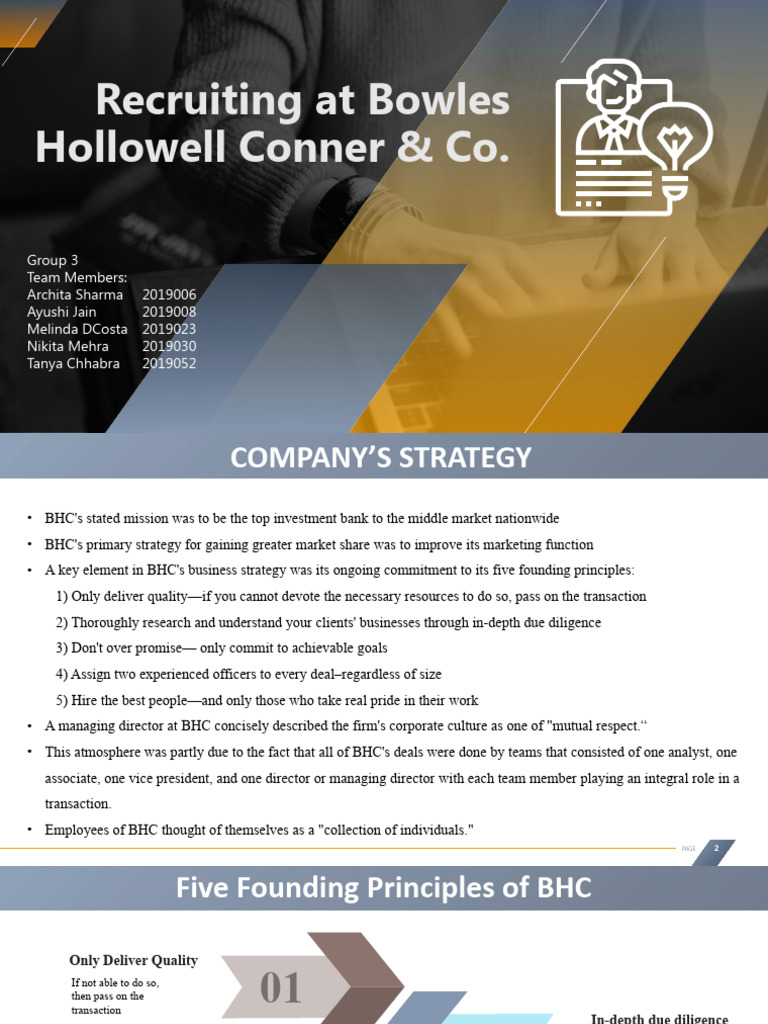 Group 3 - Bowles Hollowell - TM | PDF | Leadership | Financial Analyst