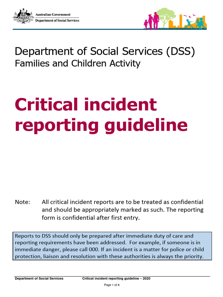 critical-incident-reporting-guideline-and-form | PDF | Child Protective ...