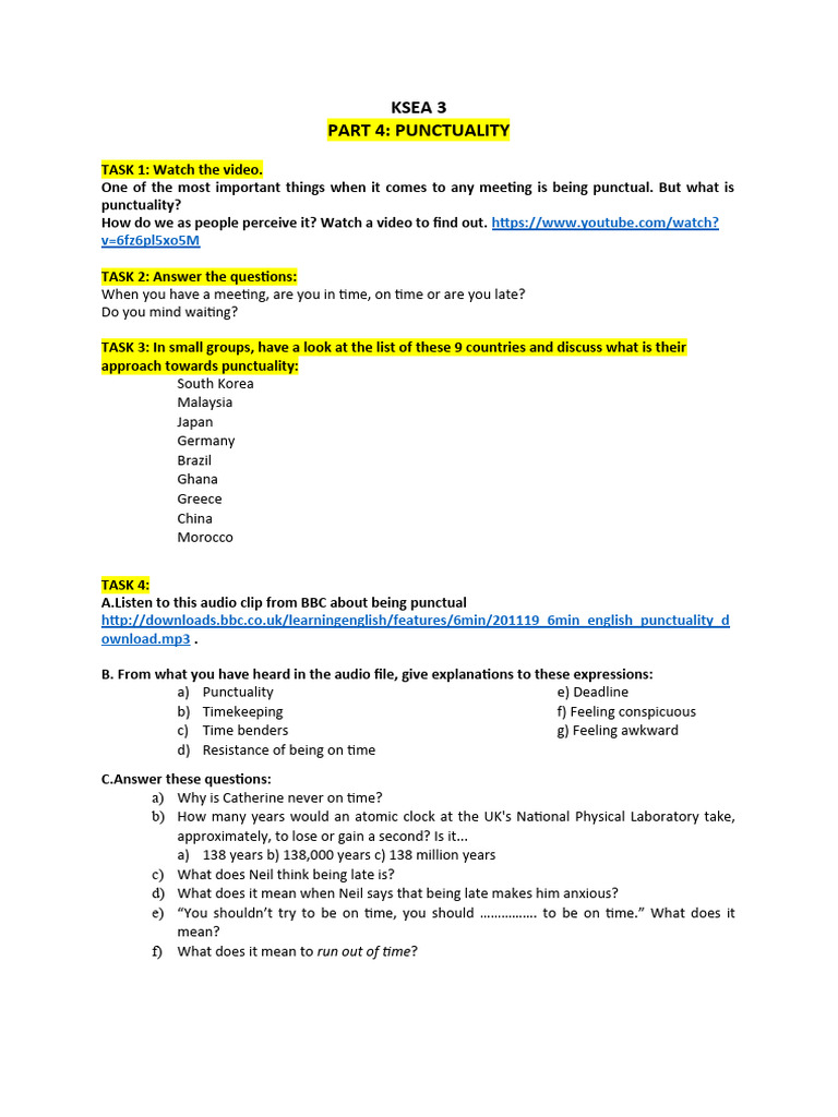 Part4 Punctuality Pdf