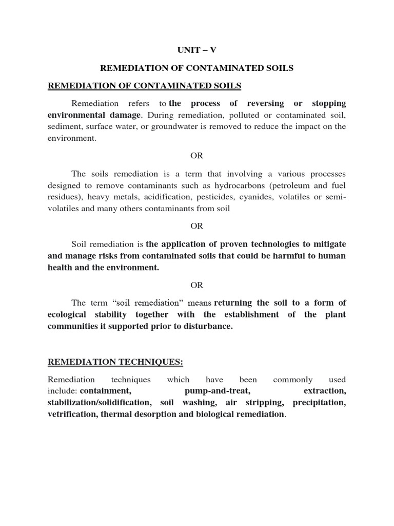 Gee - V Unit | PDF | Environmental Remediation | Soil