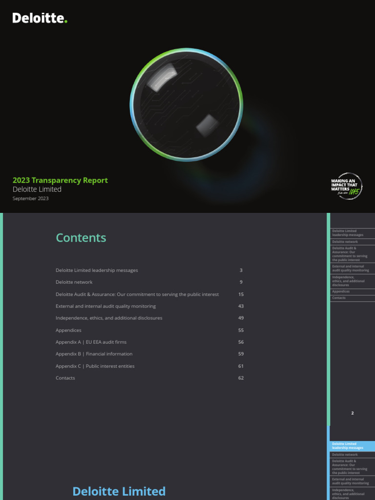 CY Transparency Report 2023 NoExp | PDF | Audit | Governance
