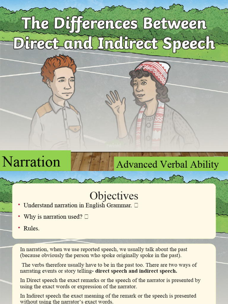 Direct and Indirect Speech Explained | PDF | Career & Growth | Foreign ...