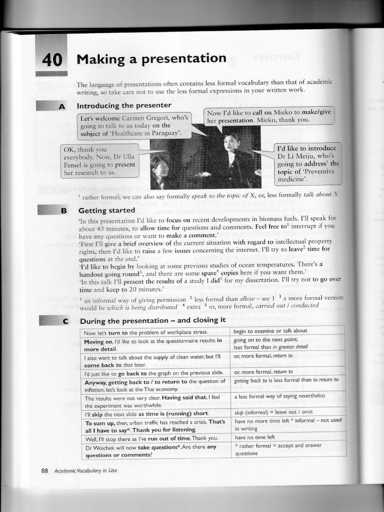 Making Presentations AVU | PDF