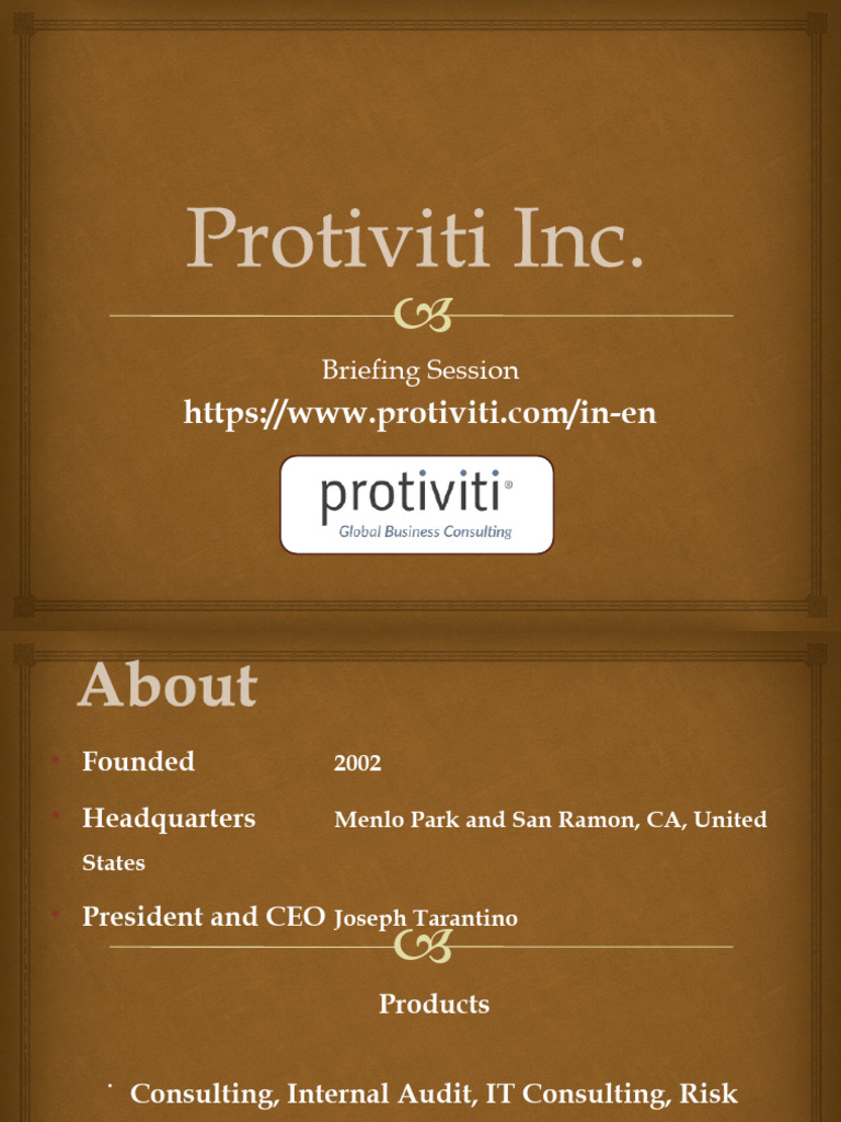 Protiviti | Download Free PDF | Consultant | Internal Audit