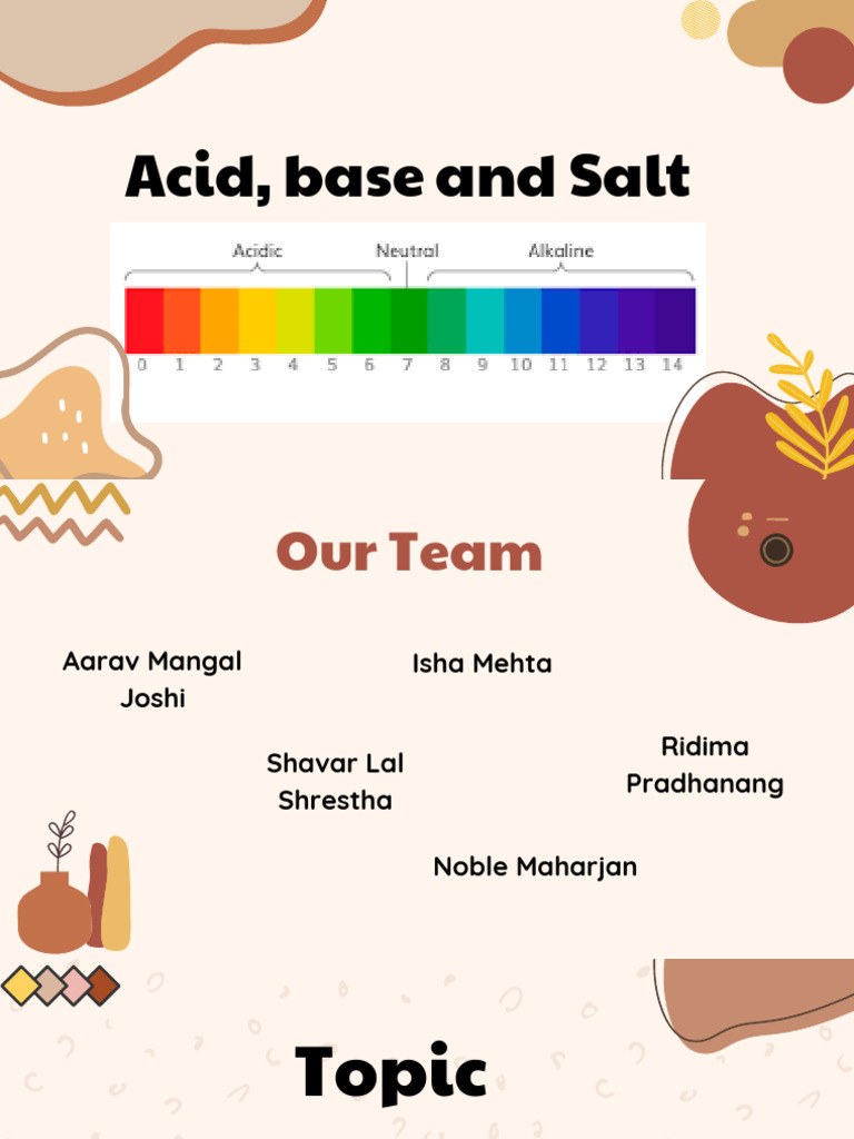 Acid Base and Salt | PDF | Sodium Chloride | Ion