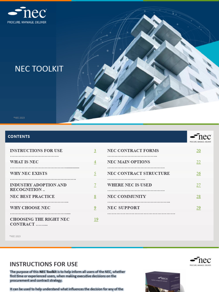 NEC Toolkit 4 | PDF