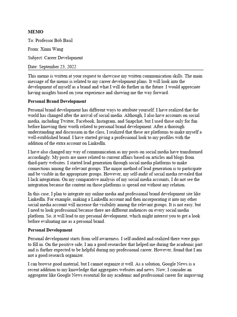 CMNS 3000 (Memo) | PDF