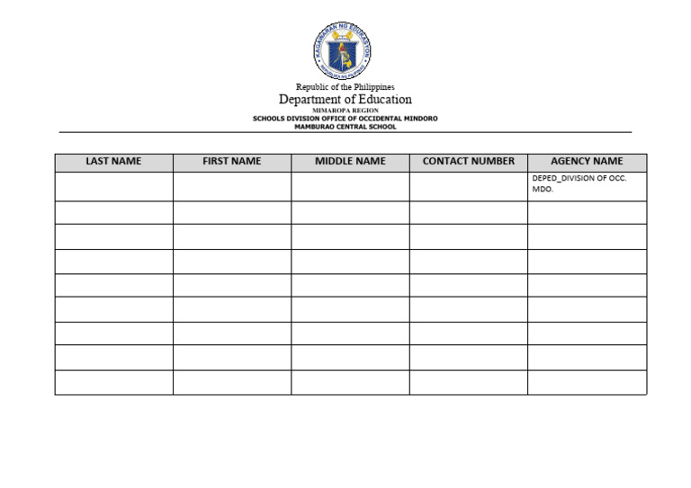 GSIS Form For Updated Contact Numbers | PDF