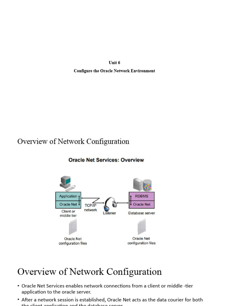 Configure The Oracle Network Environment | PDF | Databases | Computer ... Configure The Oracle Network Environment | PDF | Databases | Computer ...