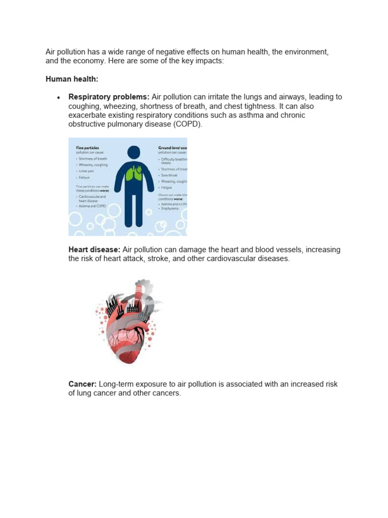 Air Pollution Has A Wide Range of Negative Effects On Human Health ...