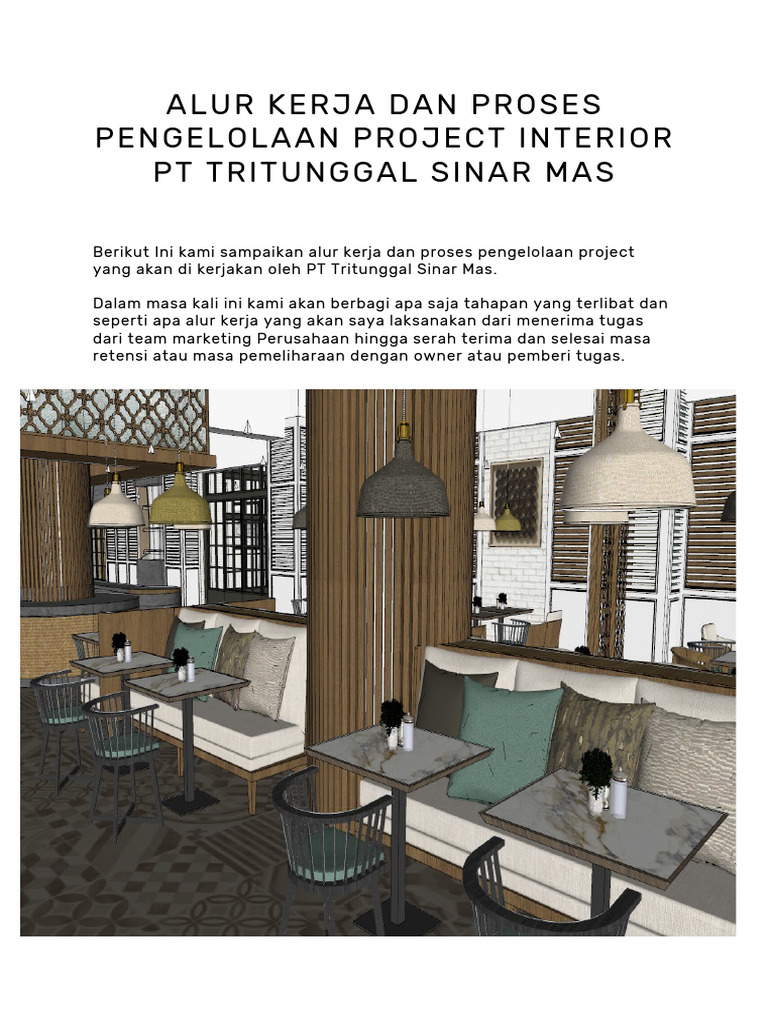 Proses Pengelolaan Proyek Interior | PDF | Seni | Komputer