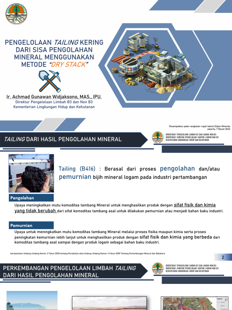 Metode Dry Stack Tailing Mineral | PDF