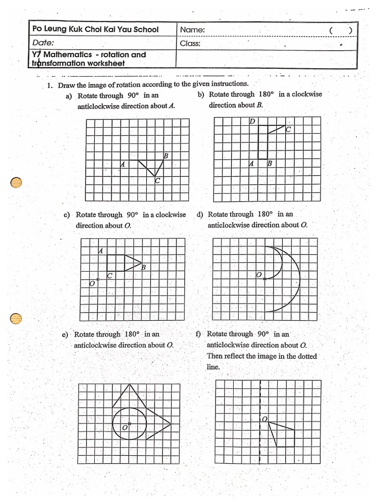 0. 2021_Y7_Math_Transformation | PDF