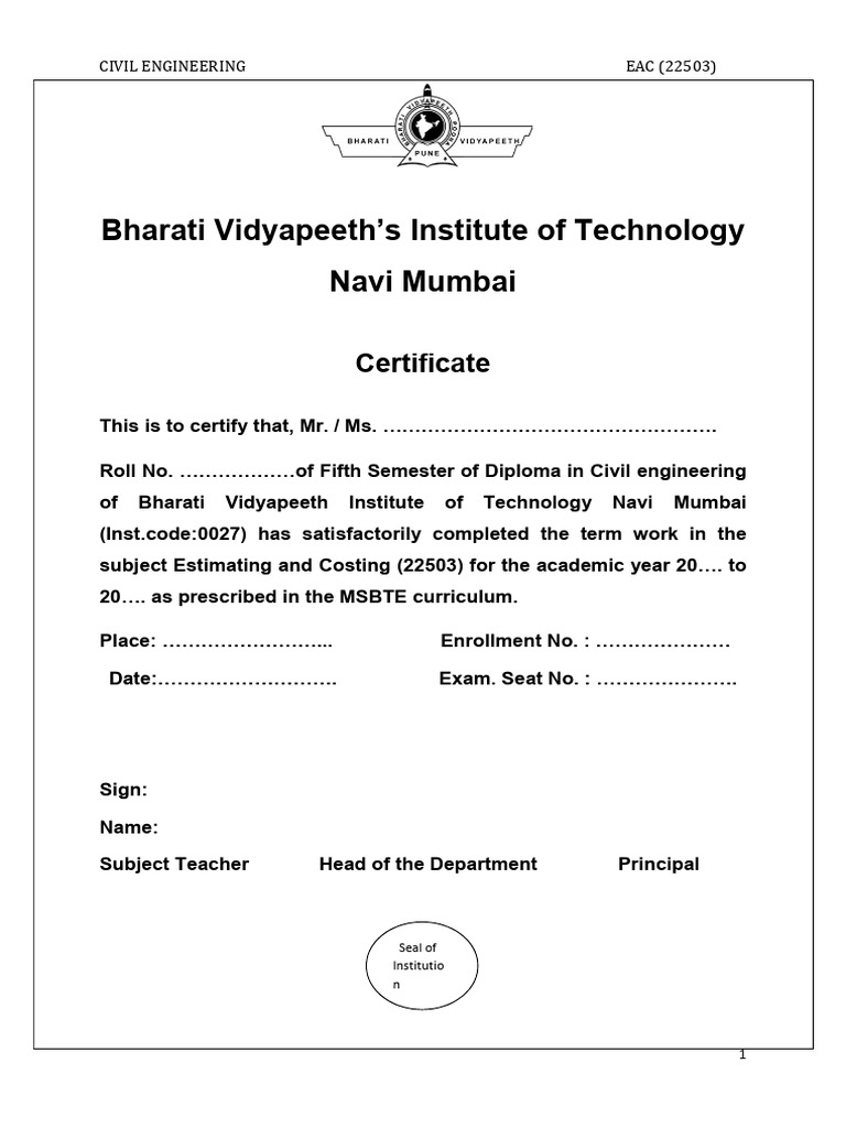 Manual of Estimate & Costing | PDF | Length | Bending