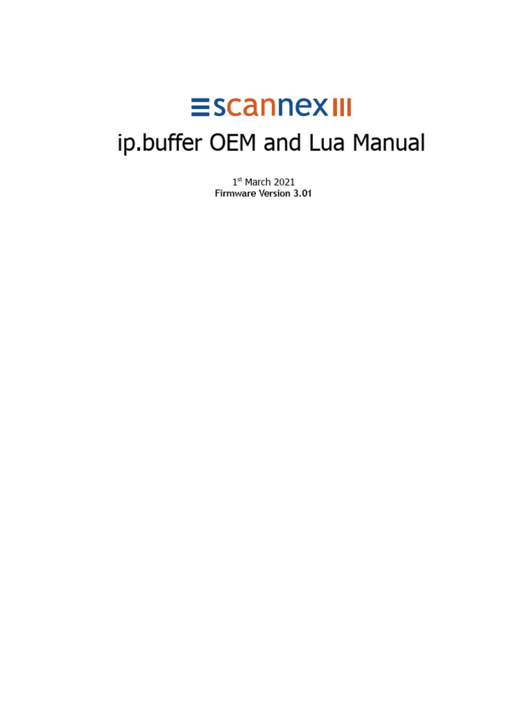 Ip - Buffer Oemlua Manual v3.01 20210301 | PDF