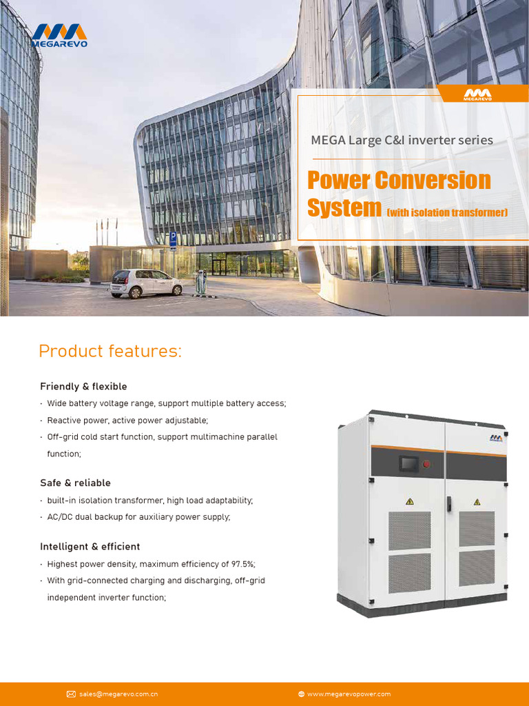 Megarevo PCS Datasheet | PDF | Power Inverter | Transformer