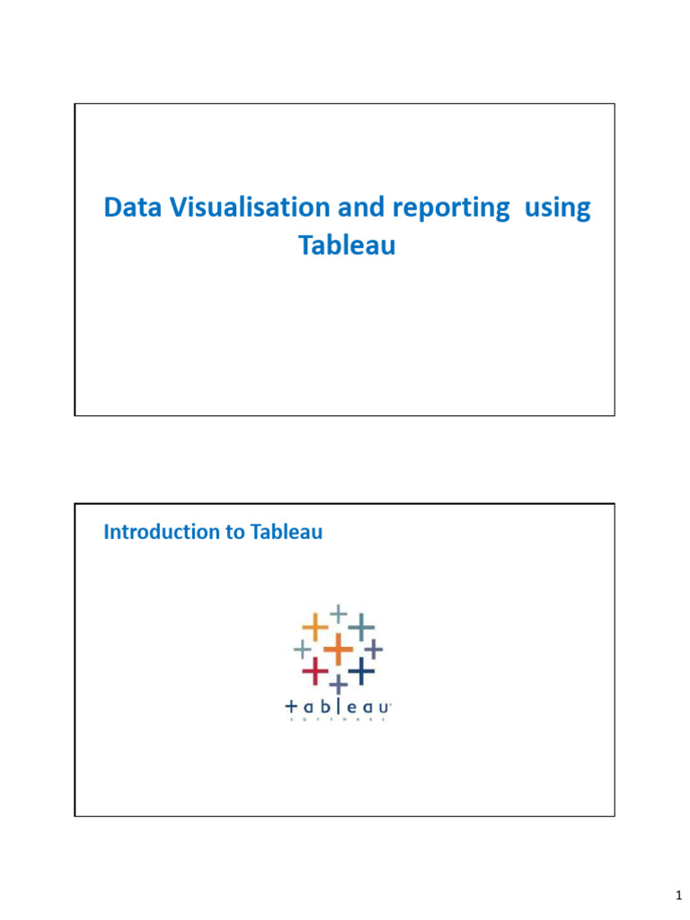 Data Visualisation and Reporting Using Tableau | PDF | Pie Chart ...
