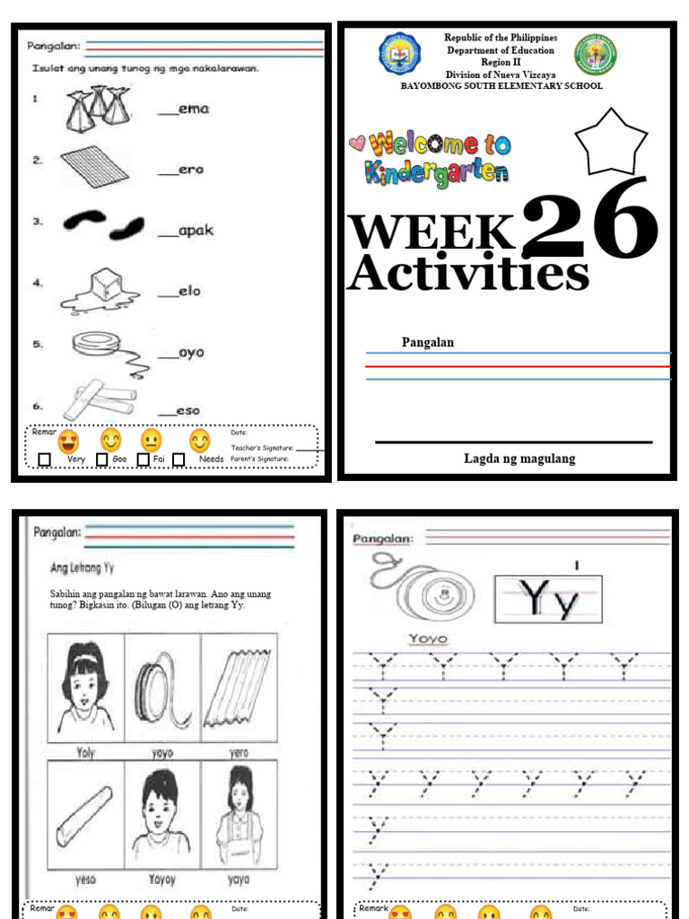 Workbook Week 26 Activities | PDF | Orthography | Graphemes