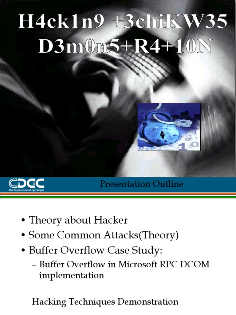© Centre For Development of Advanced Computing, Hyderabad | Download Free PDF | Security Hacker ...