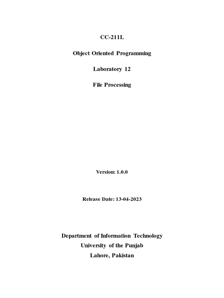 LAB 12 | PDF | Computer File | Pointer (Computer Programming)