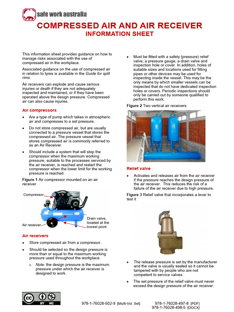 Compressed Air Information Sheet | Download Free PDF | Valve | Pressure