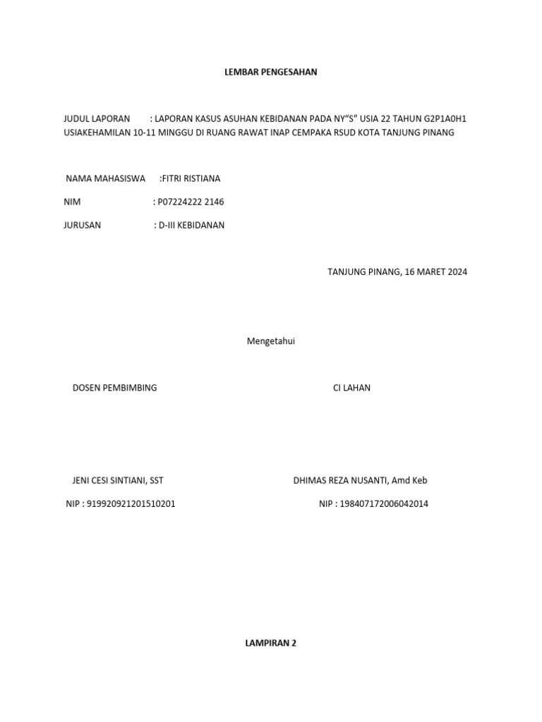 Lembar Pengesah-Wps Office | PDF