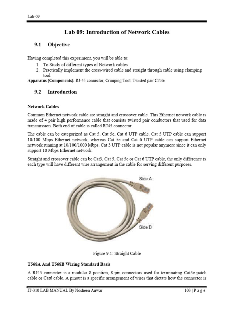 Lab 09 | PDF | Network Switch | Ethernet