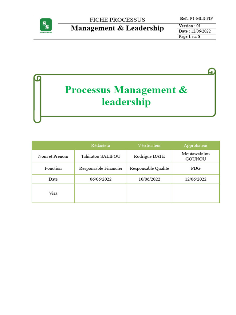 P1-MLS - FIP 01 Management Et Leadership | PDF | la communication | Business