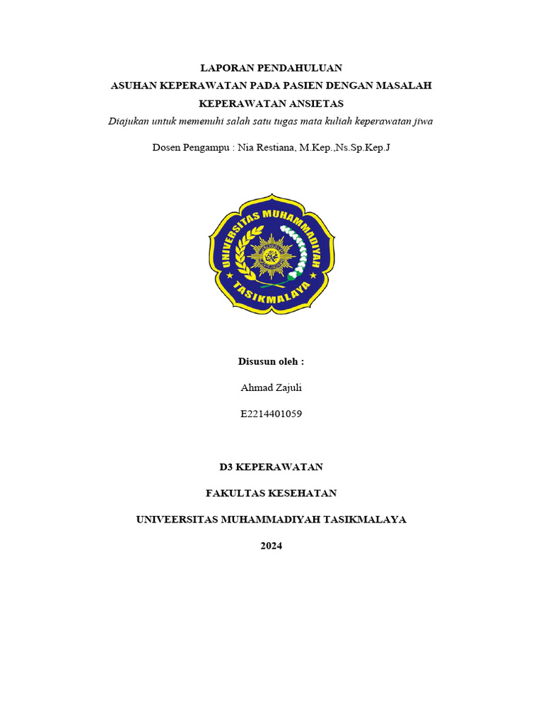 LP ANSIETAS Ahmad | PDF