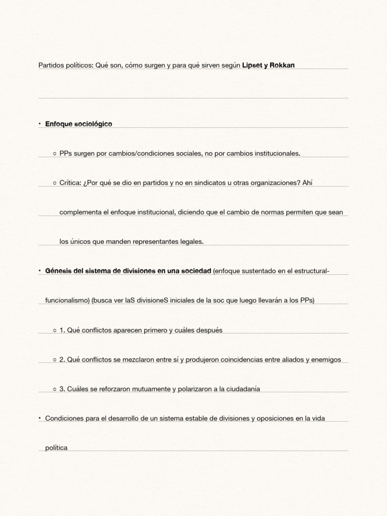 Socio Pol Teórico 2 (Lipset, Rokkan) | PDF | Educación en artes ...