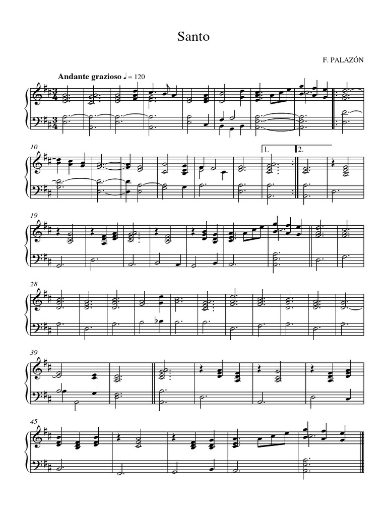 Santo, Palazón (Órgano) | PDF