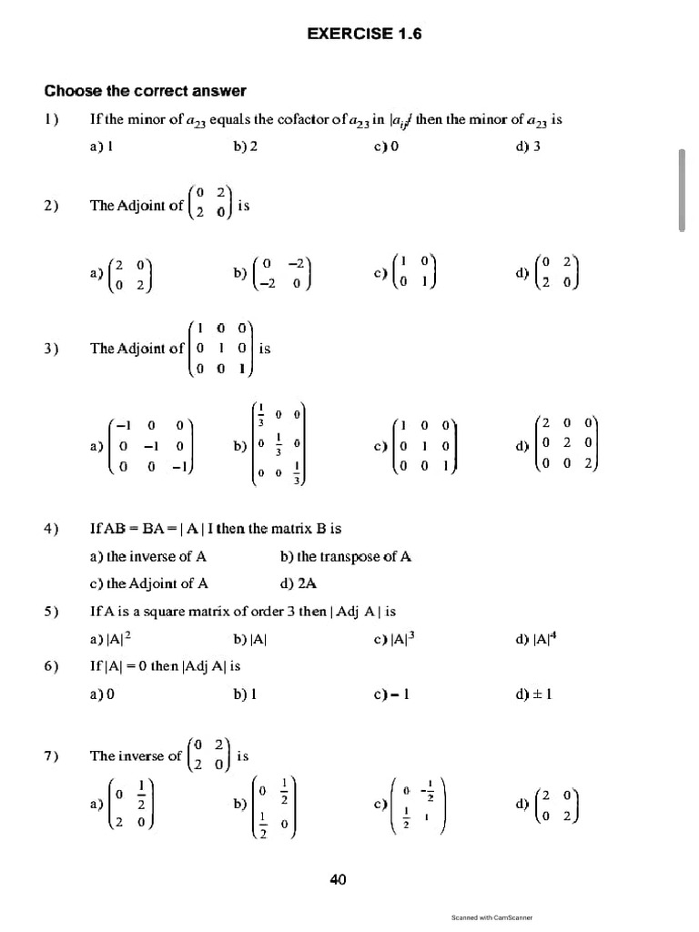 12 TH BM - Old Book One Marks | PDF
