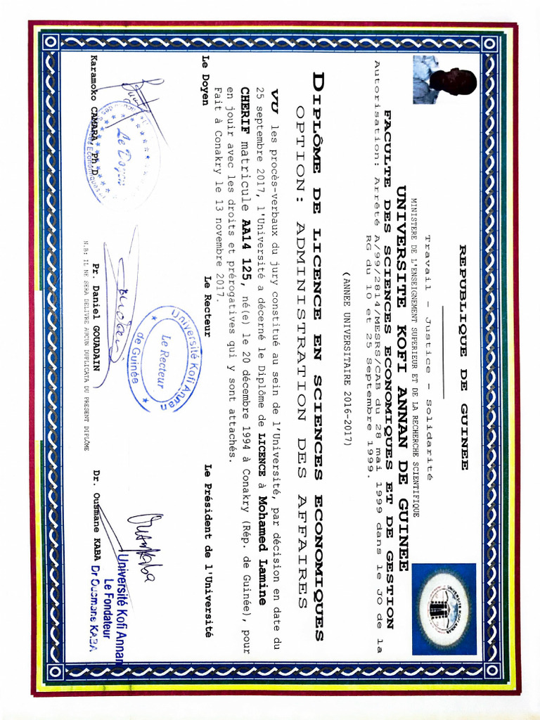 Diplome Licence | PDF