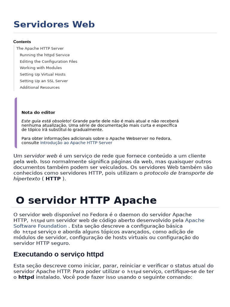 Guia de Servidor Web Apache | PDF
