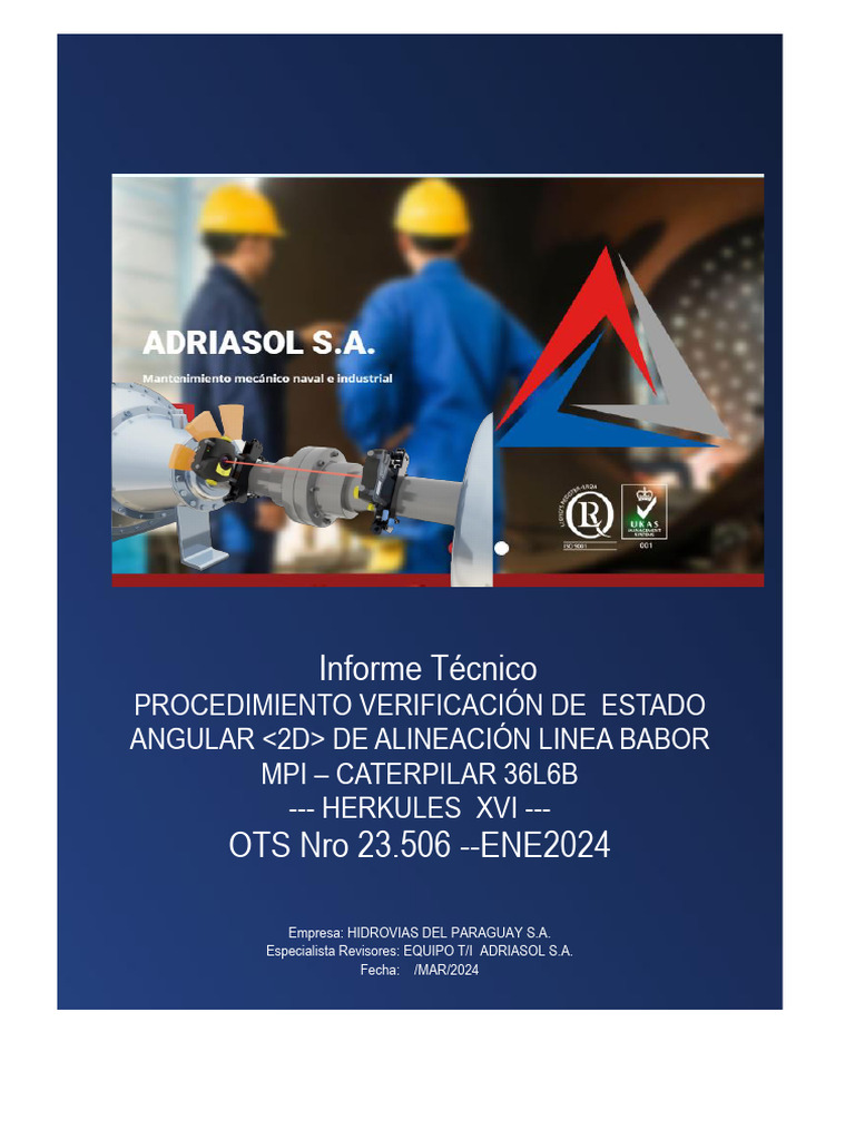 OTS 23.506 MARCH2024 Shaft Segments Alignment Verification BOARD | PDF