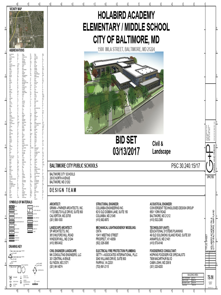 Civil Landscape Holabird Bid Set Drawings | PDF | Building Engineering ...