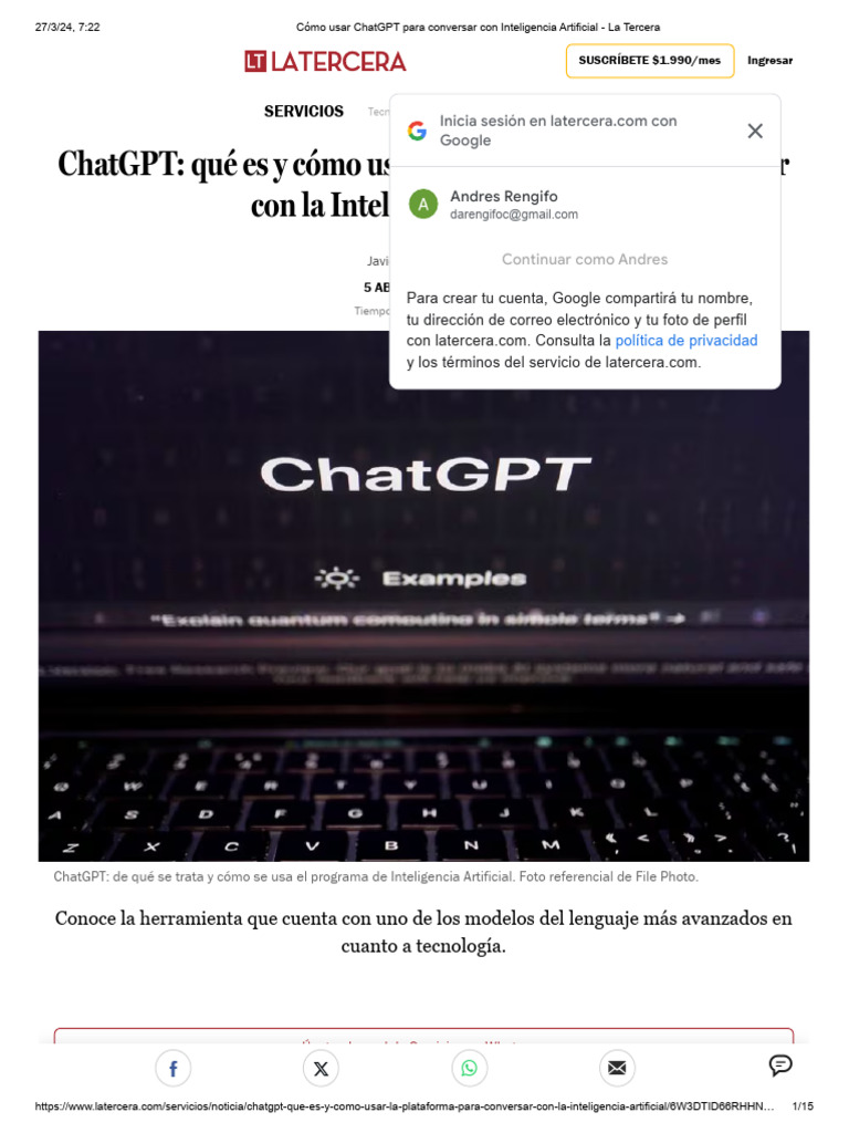 Cómo Usar ChatGPT para Conversar Con Inteligencia Artificial - La ...