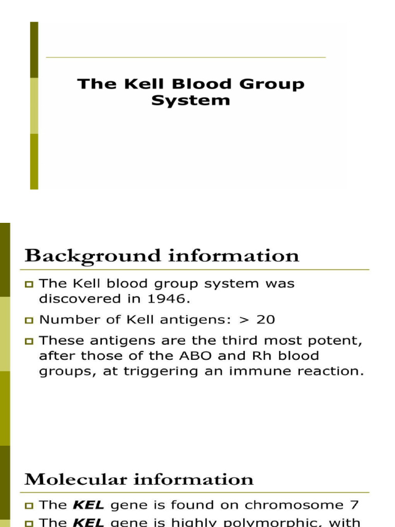 Kell Blood Group | PDF