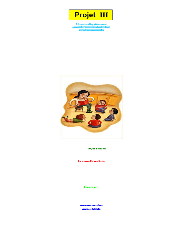 1° AS - Proj.3. La Nouvelle Réaliste - 2024.doc Version 1 | PDF
