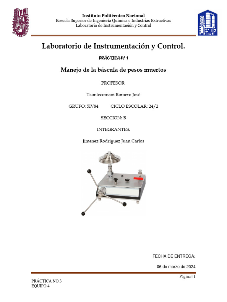 Practica 1_ Instru | PDF | Presión | Medición