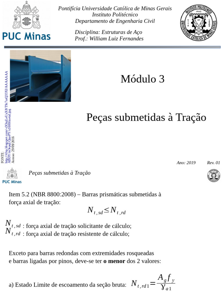 Estruturas de Aco - Cap 3 - Barras Axialmente Tracionadas | PDF ...